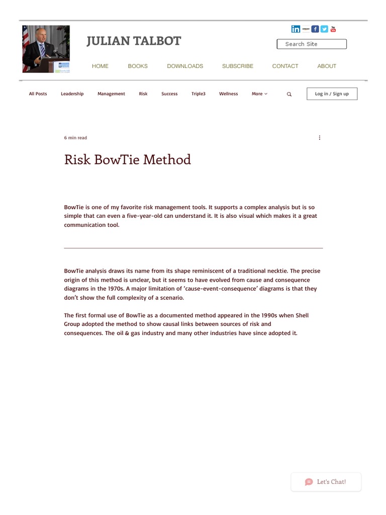 Risk Bow-Tie Method | PDF | Risk | Risk Management