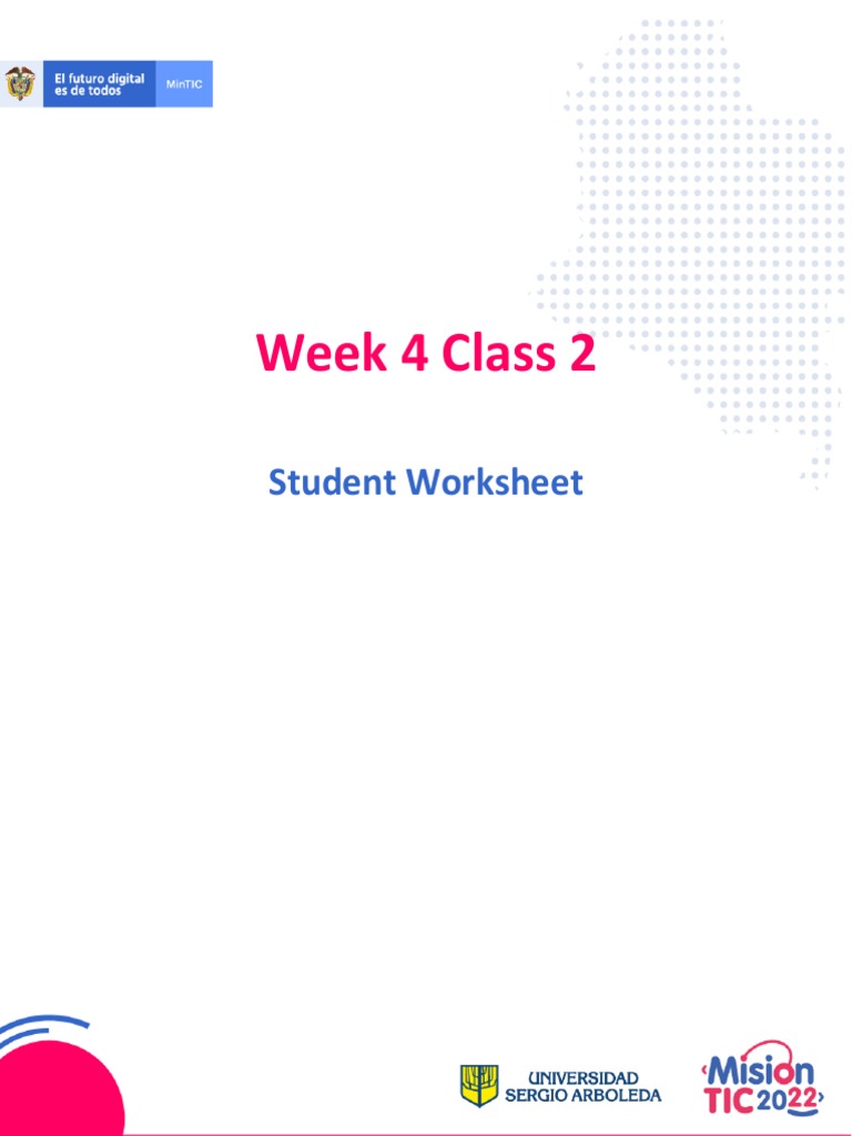 W4 C2 Student Worksheet PDF | PDF | Subroutine | Modular Programming
