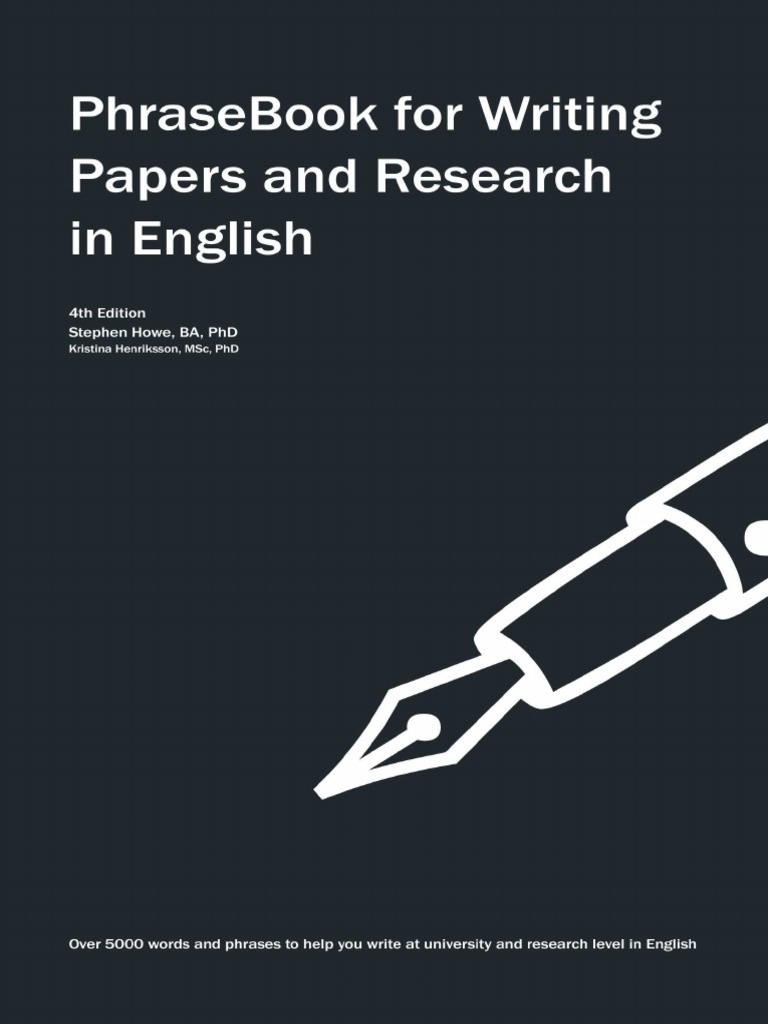 PhraseBook For Writing Papers and Research in English - Nodrm | PDF ...