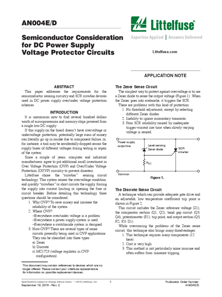 Application Note: September 19, 2016 - Rev. 2 1 AN004E/D | PDF | Power ...