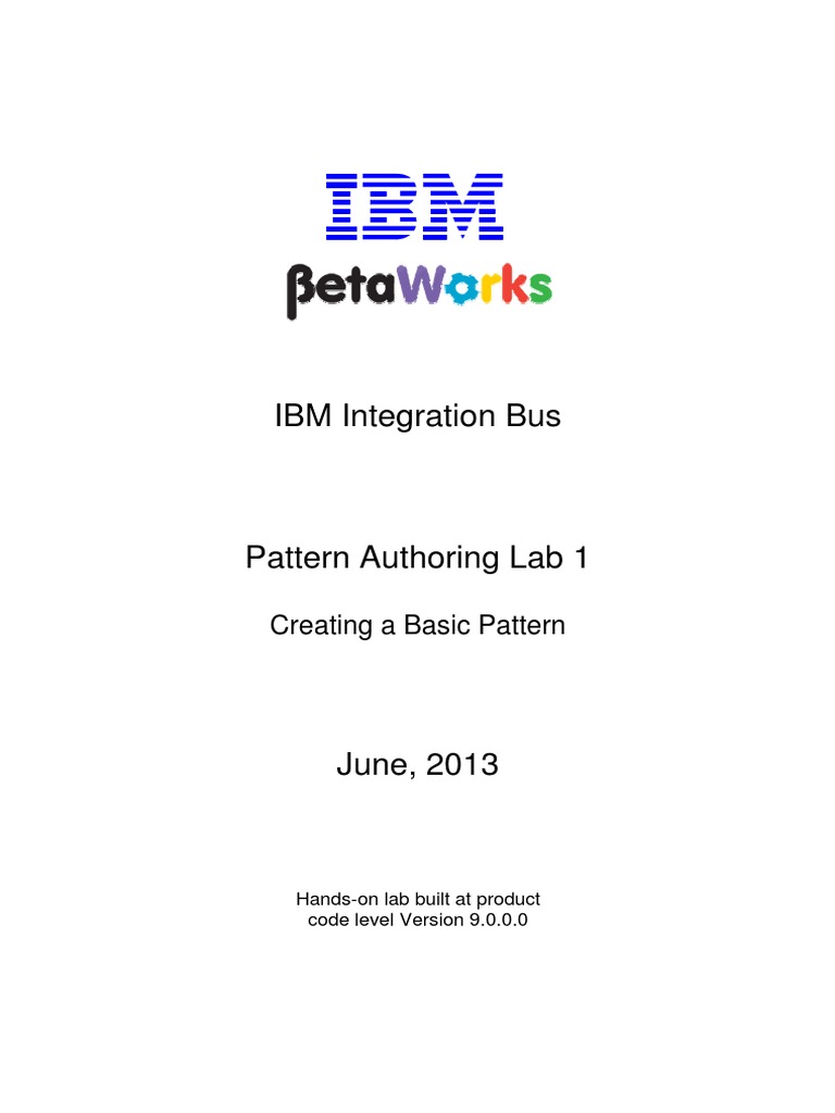 IBM Integration Bus: Creating A Basic Pattern | PDF | Html | Zip (File Format)