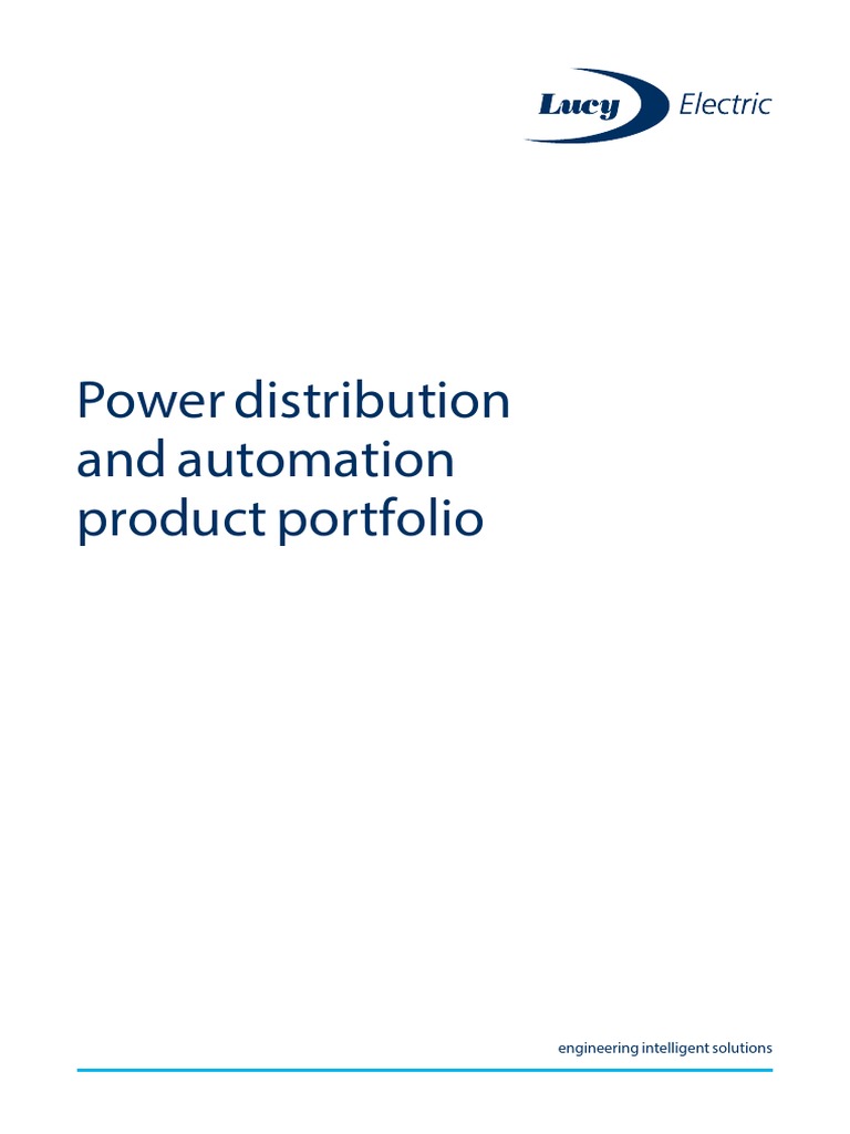 LUCY Electric Product Portfolio | PDF | Fuse (Electrical) | Switch