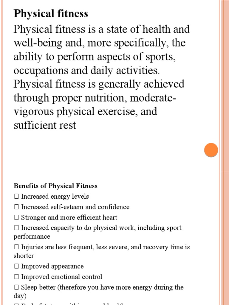 Components of Physical Fitness Explained | PDF | Physical Fitness ...