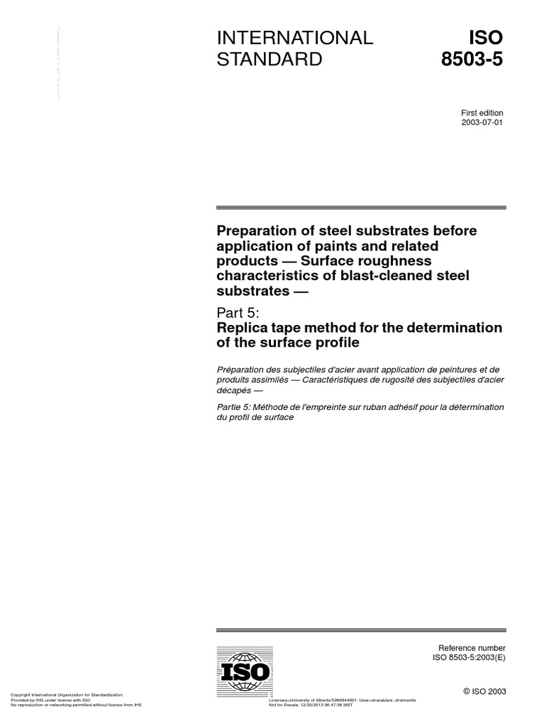 Iso 8503 - 5-2003 | Download Free PDF | International Organization For ...