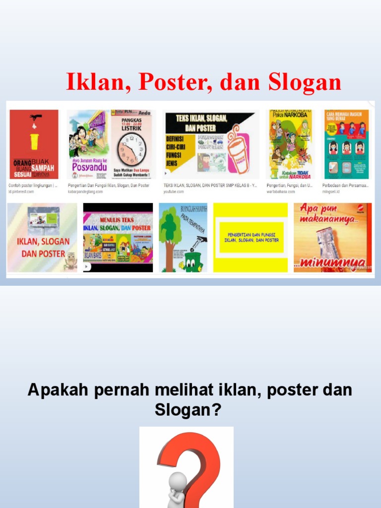 Materi 1 (Iklan, Poster Dan Slogan) | PDF