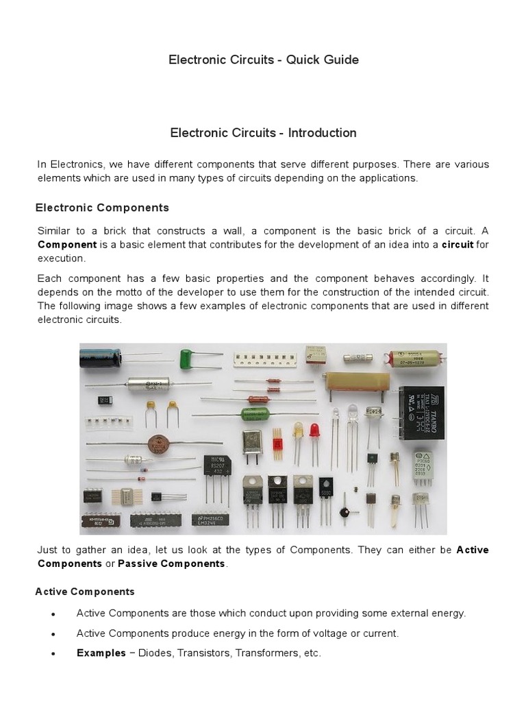Electronics Basics for Beginners | PDF | Electronic Filter | Electrical ...