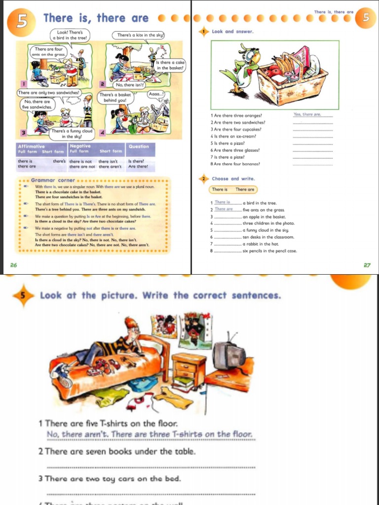 There Is - There Are Worksheet A | PDF