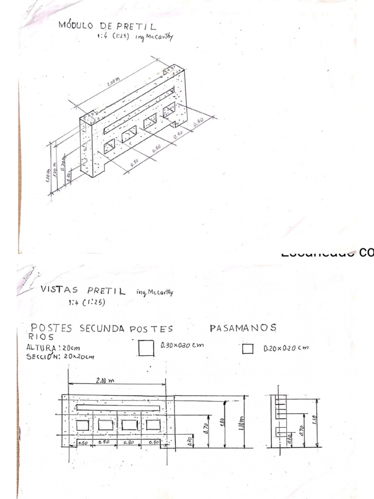 Diseno de Pretil de Puente | PDF