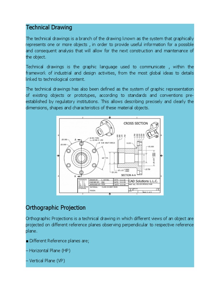 Overview of Technical Drawings | PDF | Technical Drawing | Infographics