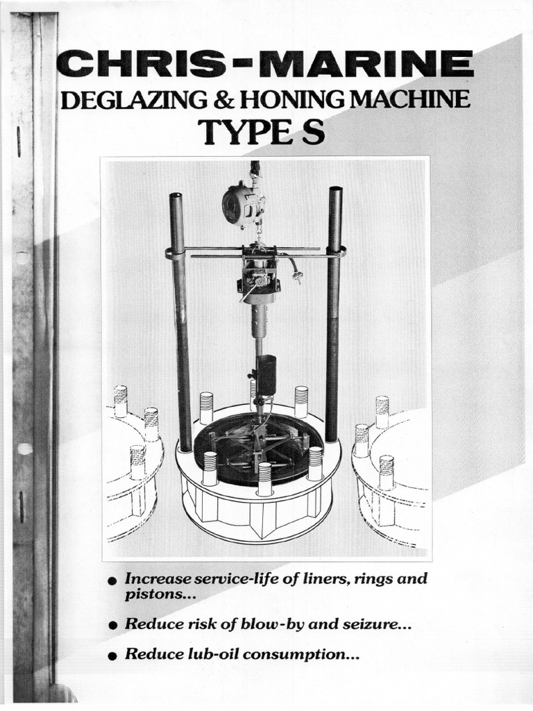 Honing Machine Type S | PDF | Valve | Mechanical Engineering