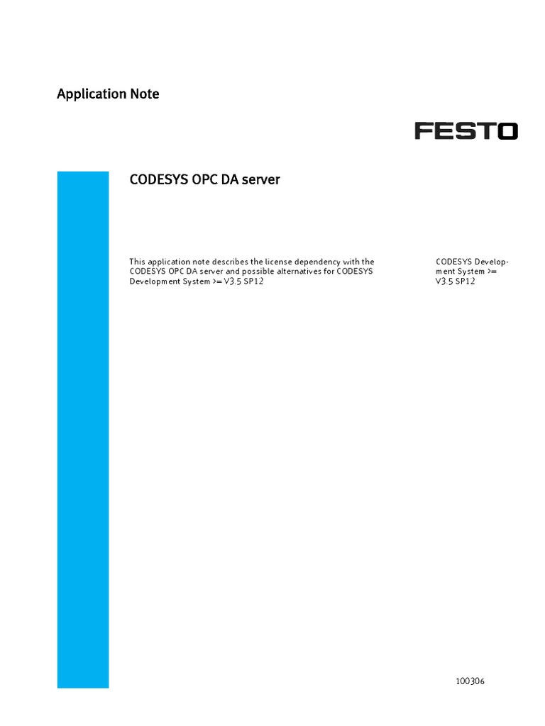 Application Note CODESYS OPC DA Server | PDF | Microsoft Windows | 64 Bit Computing