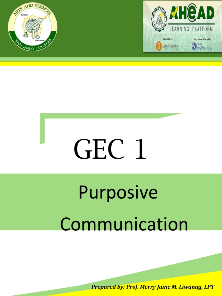 GEC1 Worksheets Prelim Converted 1 | PDF | Communication | Cross Cultural Communication
