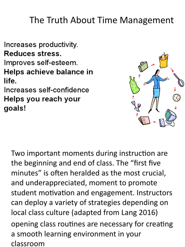 The Truth About Time Management: Increases Productivity. Improves Self ...