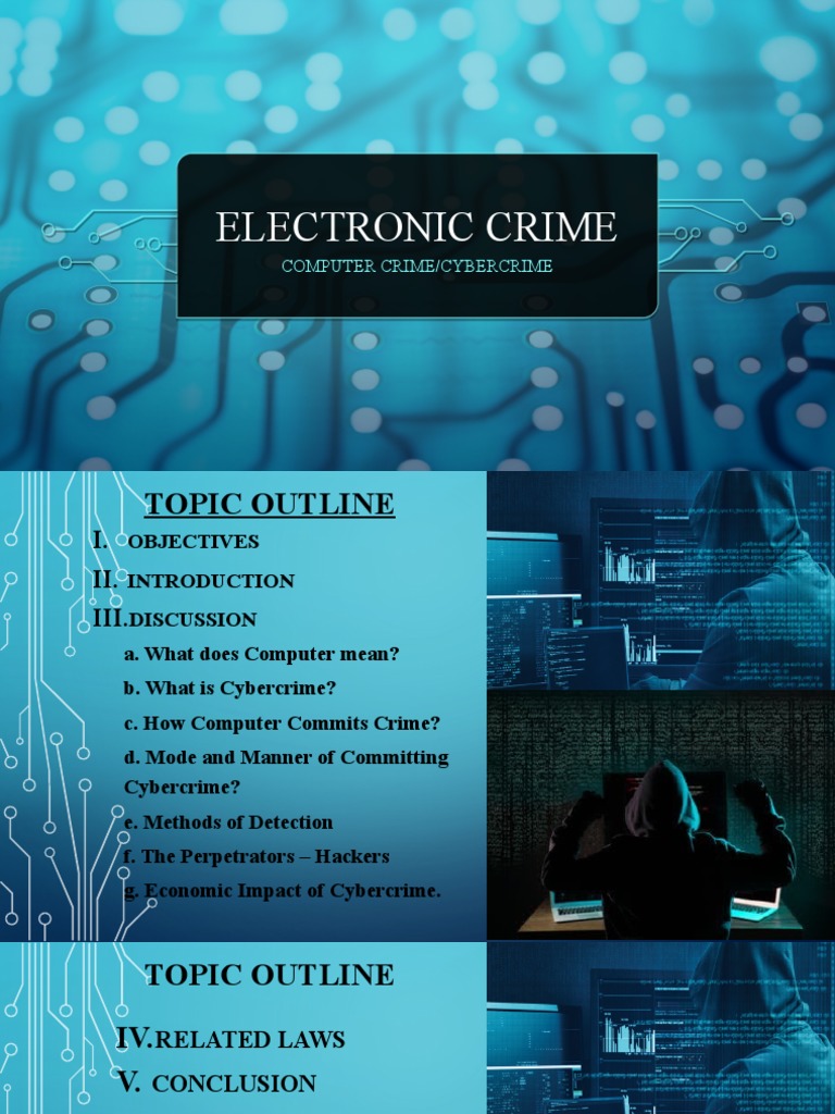 Electronic Crime | PDF | Cybercrime | Security Hacker