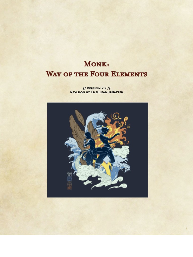 Way of the Four Elements Monk Guide | PDF