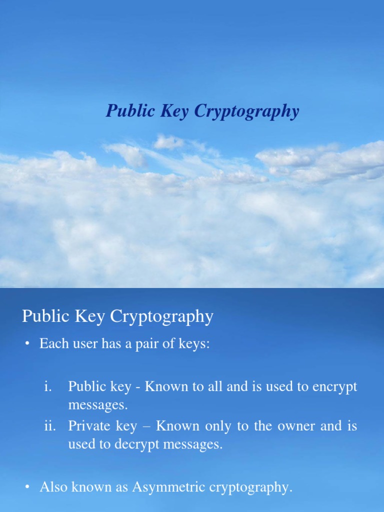 Public Key Encryption | PDF | Public Key Cryptography | Cryptography