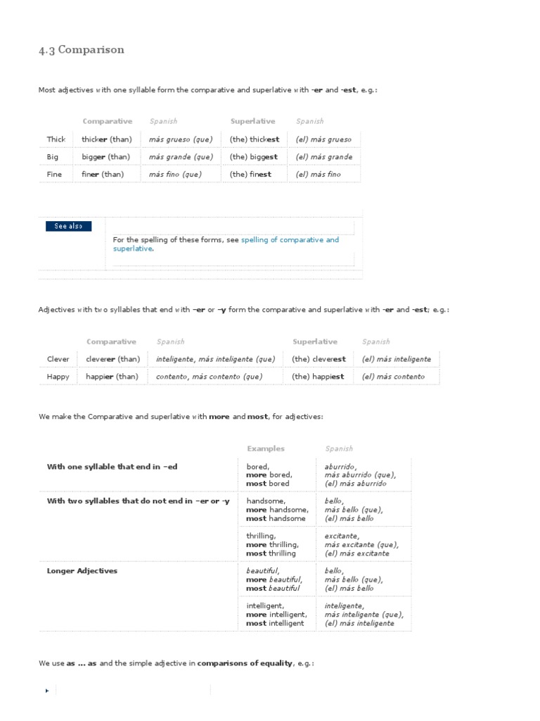 Language Reference Comparison | PDF | Artes del Lenguaje y Comunicación ...