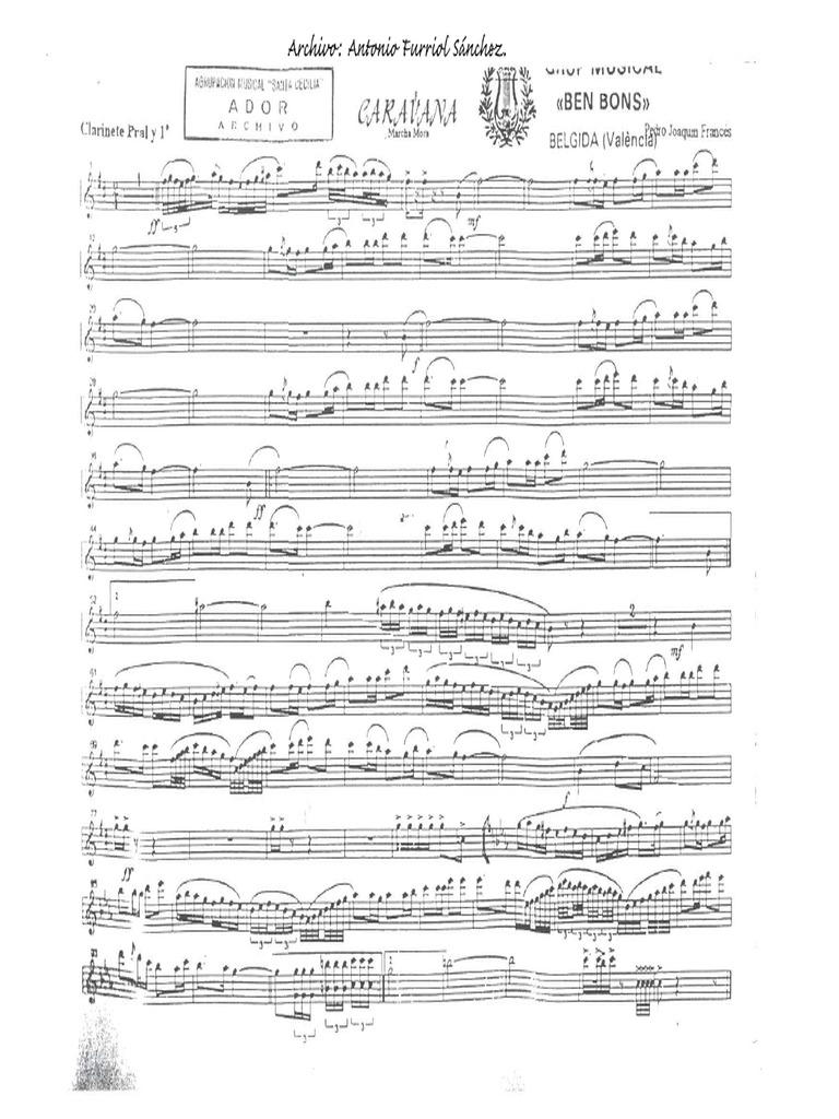 Caravana - Clarinete 1º | PDF