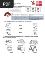 Guía Consonante G - Ge, Gi, Gue, Gui | PDF | Vocal | Escritura
