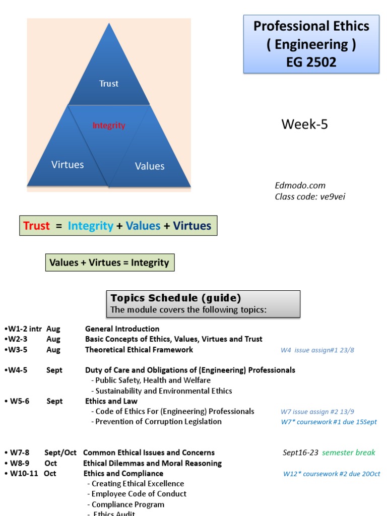 Week 5 - Ethical Framework | PDF | Morality | Decision Making