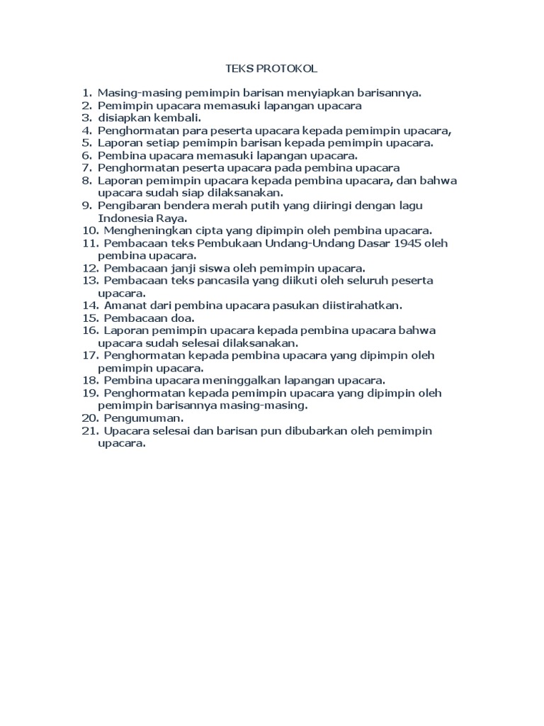 Teks Protokol | PDF