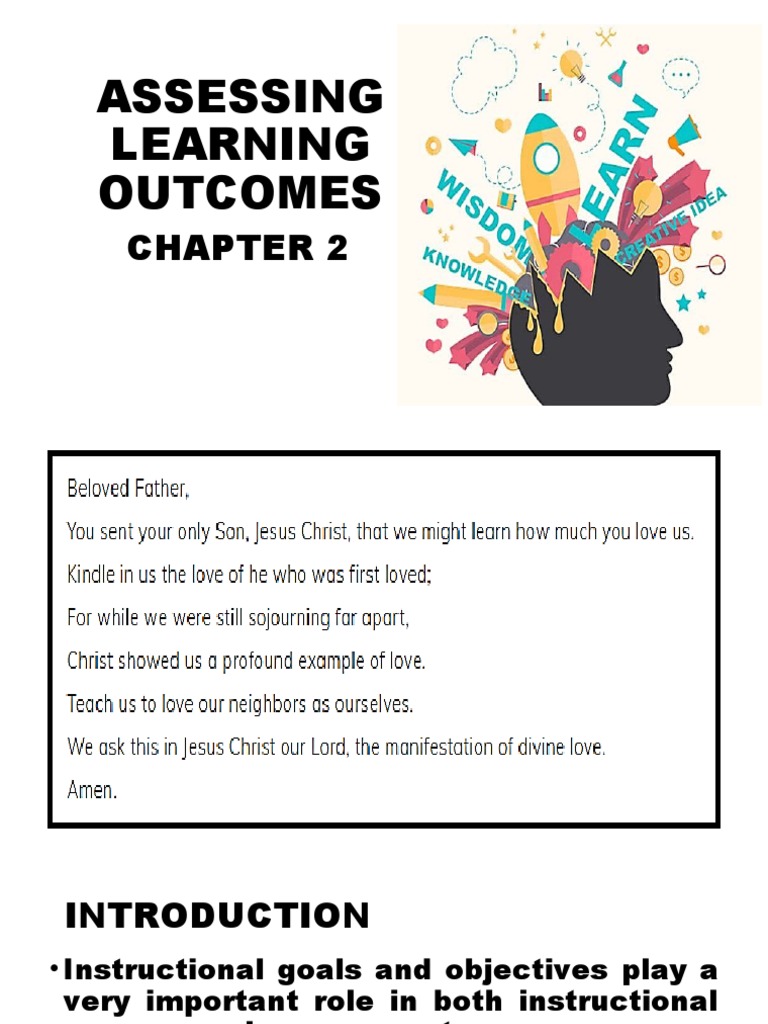 M2L3 - Assessing Learning Outcomes | PDF | Lesson Plan | Educational ...
