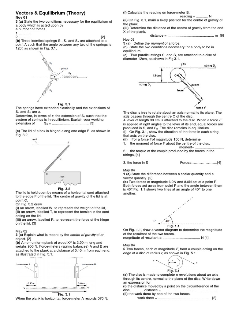 Vectors | PDF | Force | Torque