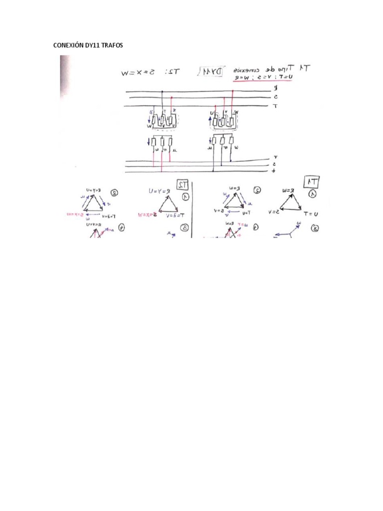 Conexión Dy11 Transformadores | PDF