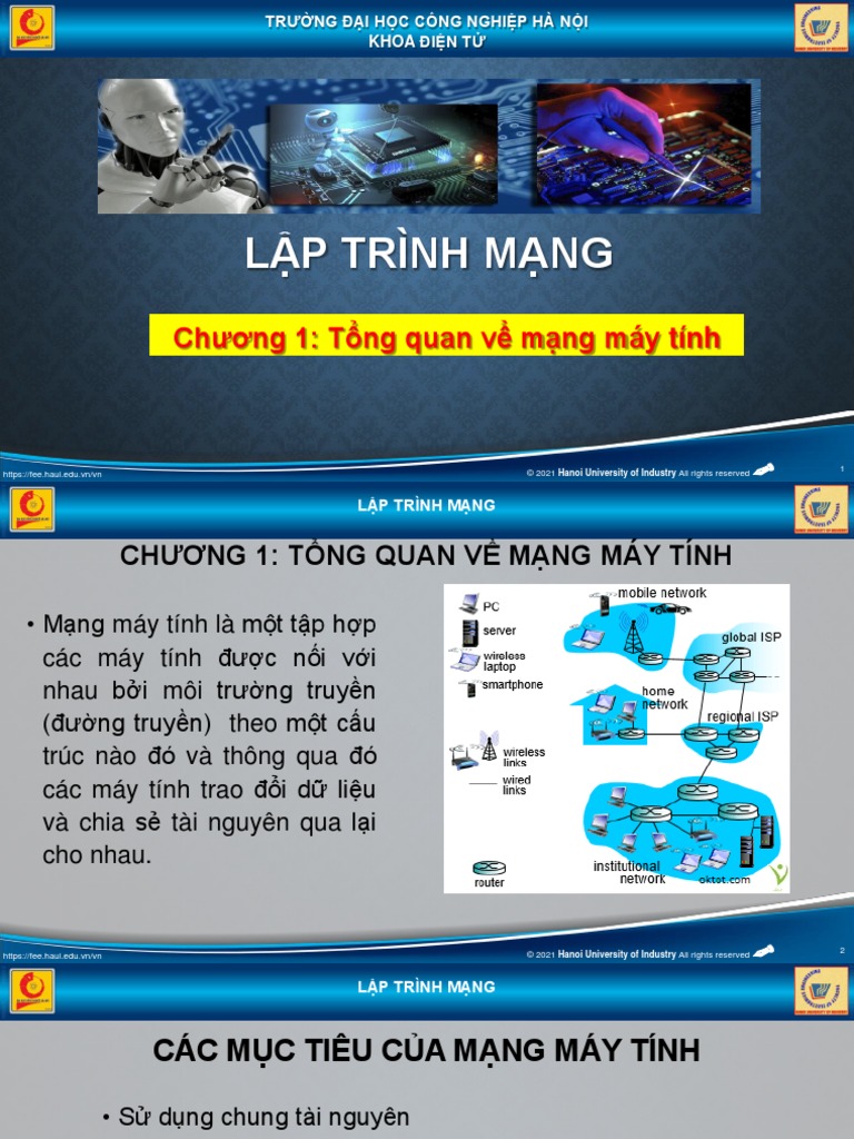 Bai Giang Lập Trình Mạng - C1 | PDF