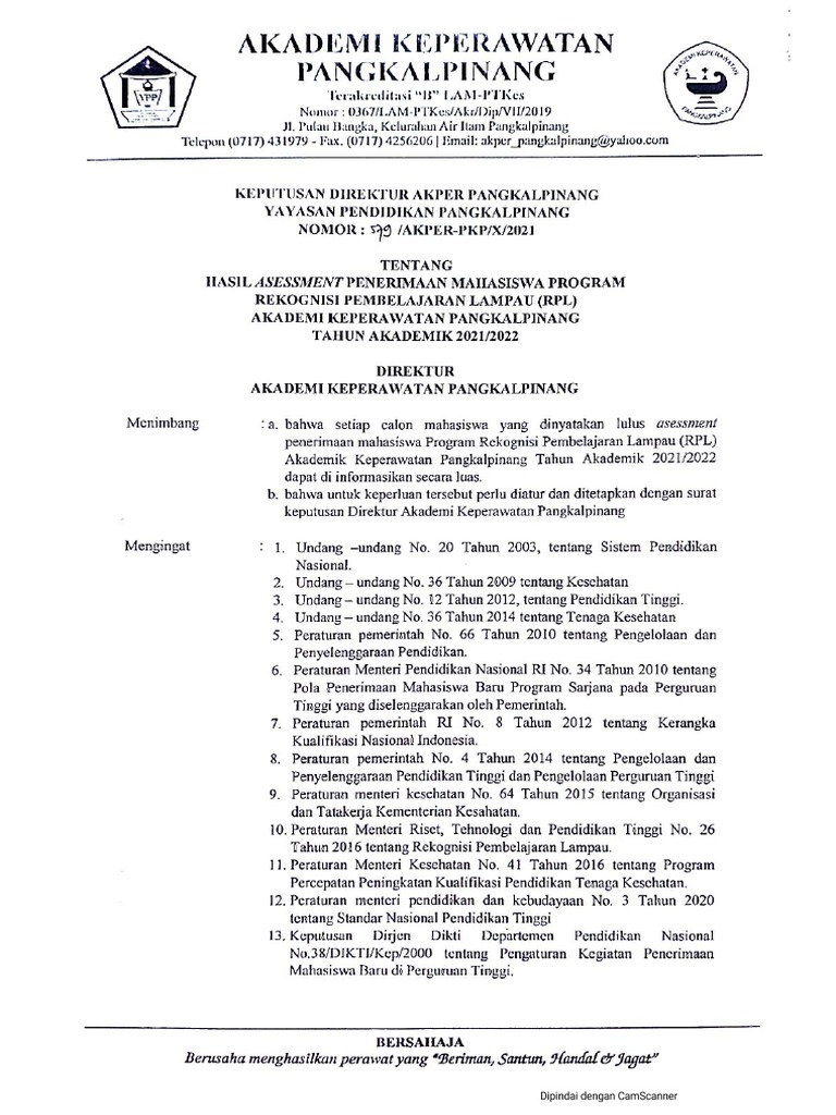 SK Kelulusan RPL | PDF