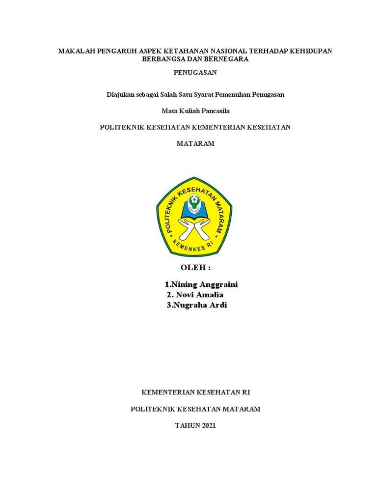 Pengaruh Ketahanan Nasional di Indonesia | PDF | Politik