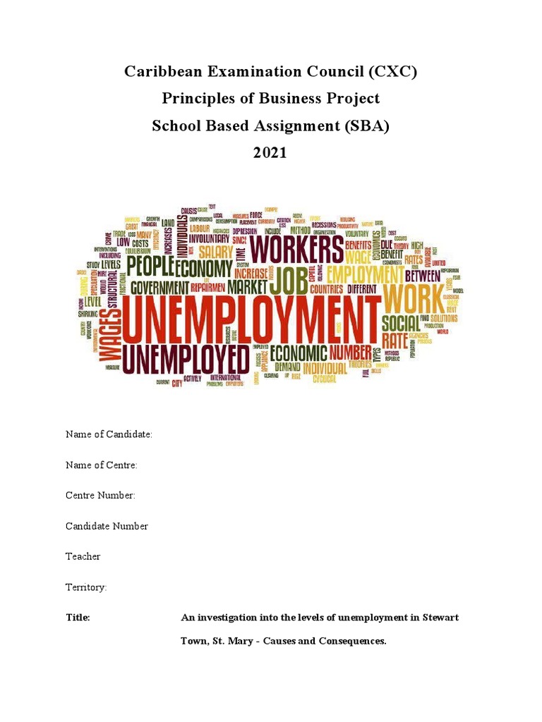 Principles of Business SBA 2021 | PDF | Unemployment | Social Science