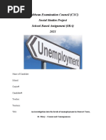 Mathematics SBA | PDF | Chart | Questionnaire