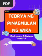 Mga Teorya NG Wika | PDF