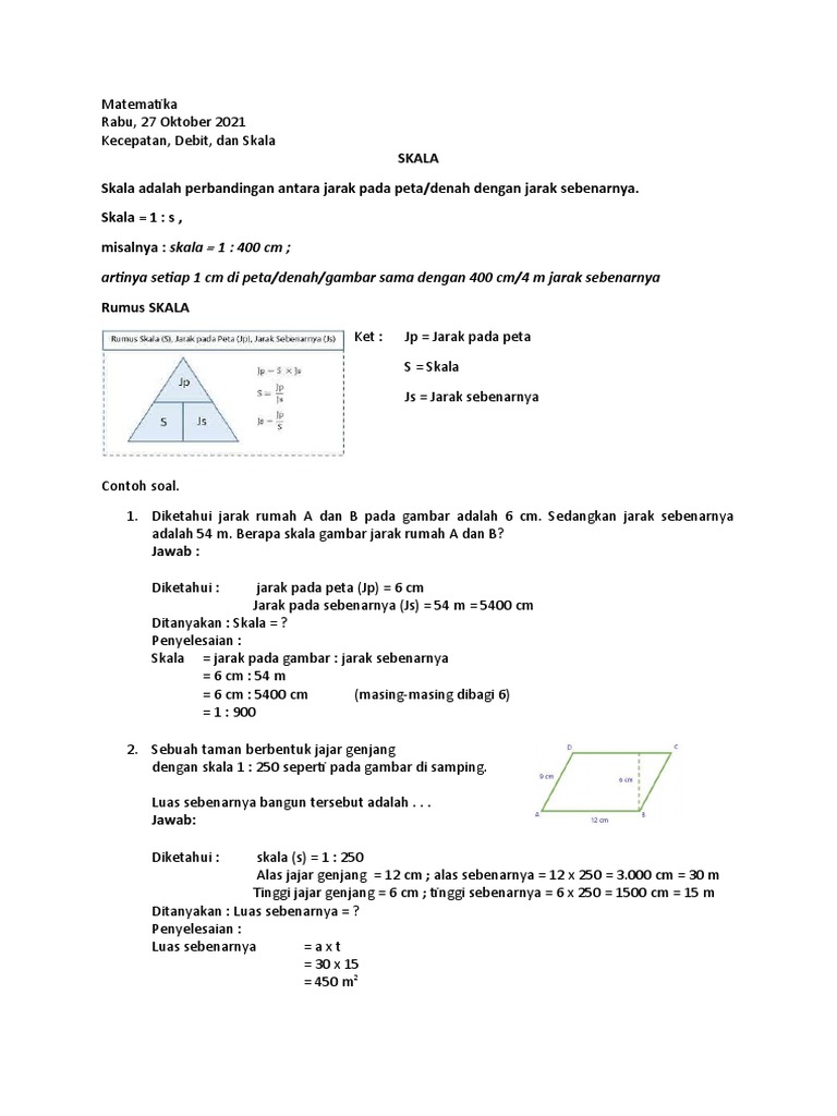 Skala (Materi Kelas SD 5) | PDF | Metode & Bahan Ajar | Griya & Taman