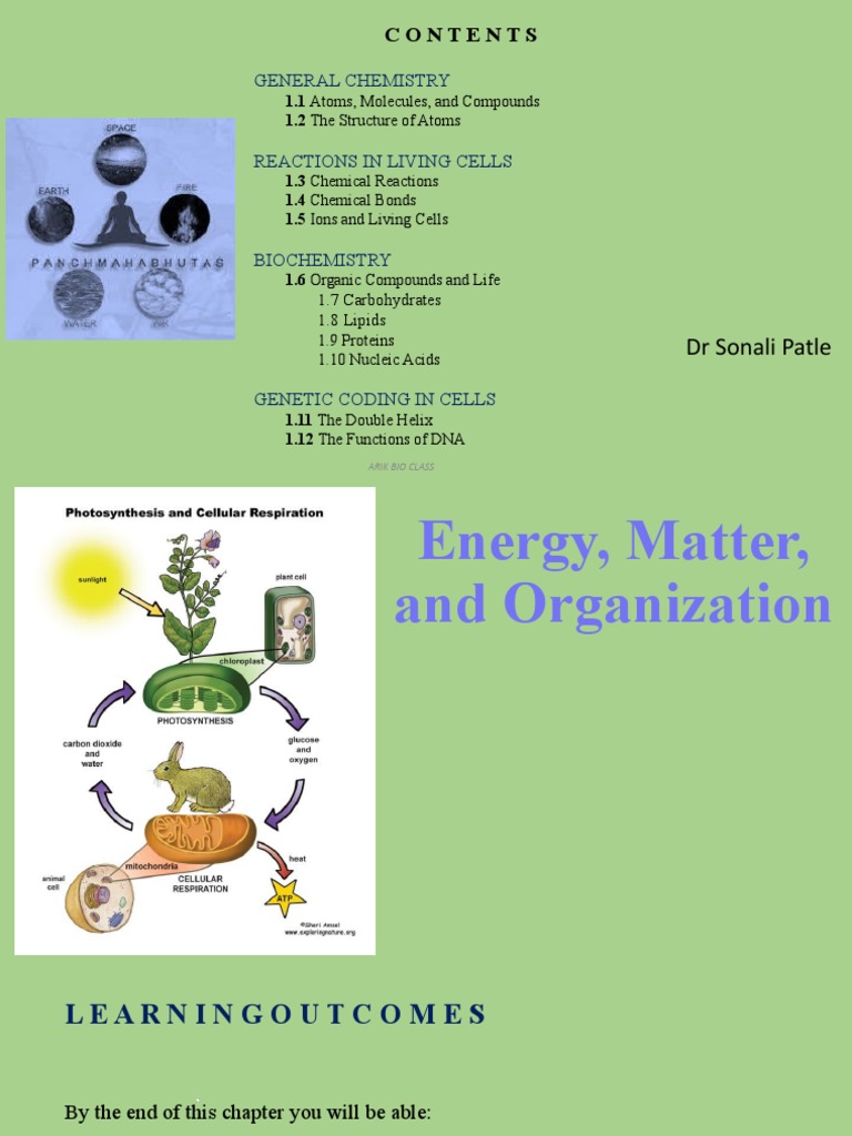 L 1 Chemistry of Life | PDF | Chemistry | Matter
