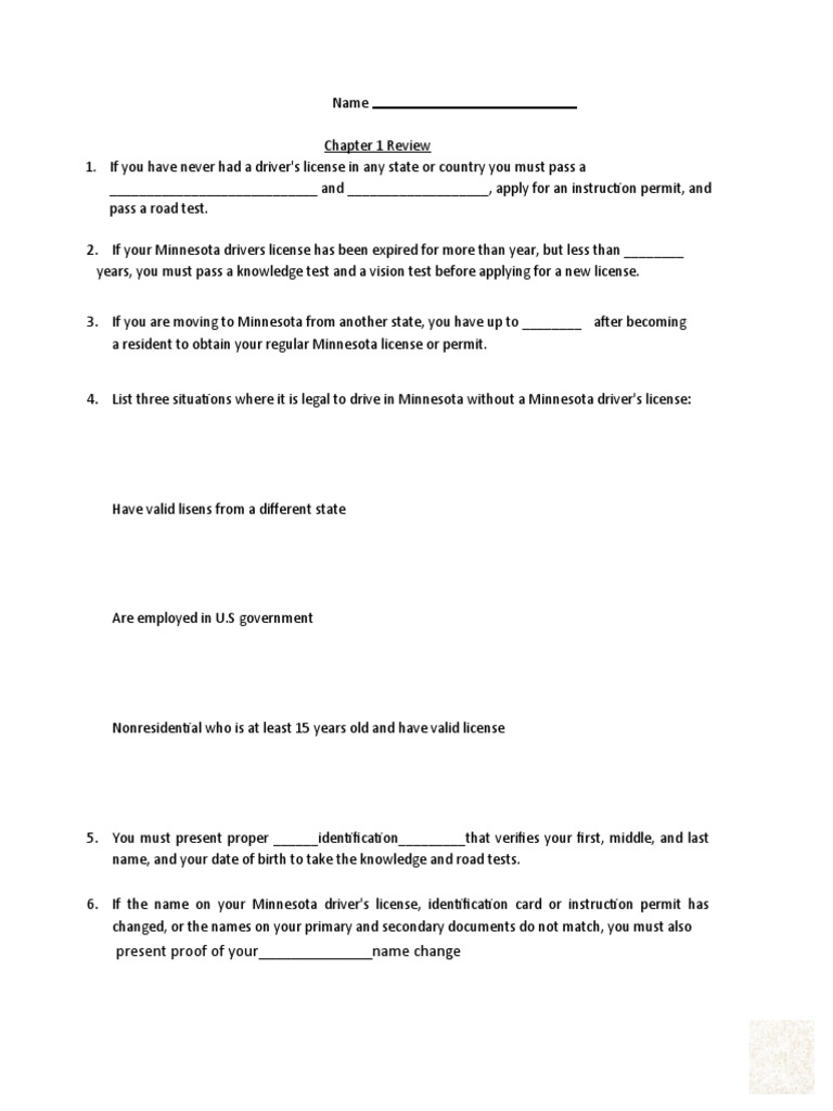 Study Guide Chapter 1 PDF | PDF | Driver's License | Driving