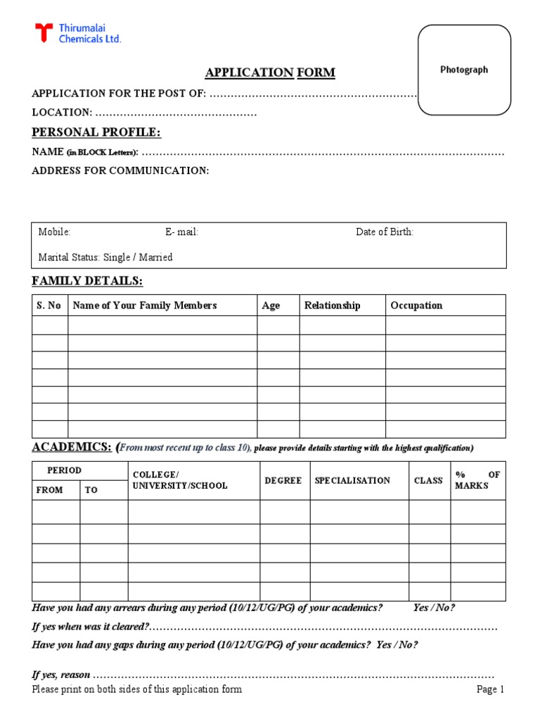 Candidate Application Form | PDF | Employee Benefits | Justice