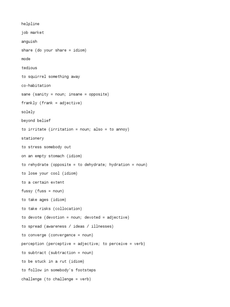 File 6A (Vocabulary) | Download Free PDF | Linguistics | Lexicology