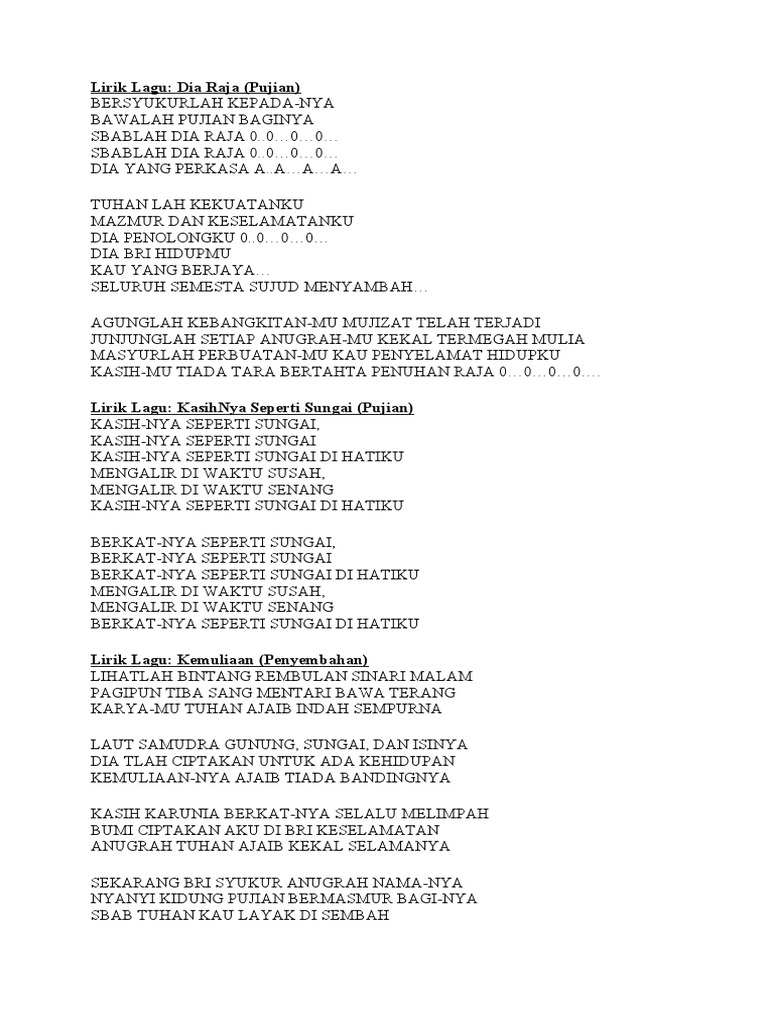 Lirik Lagu Rohani | PDF