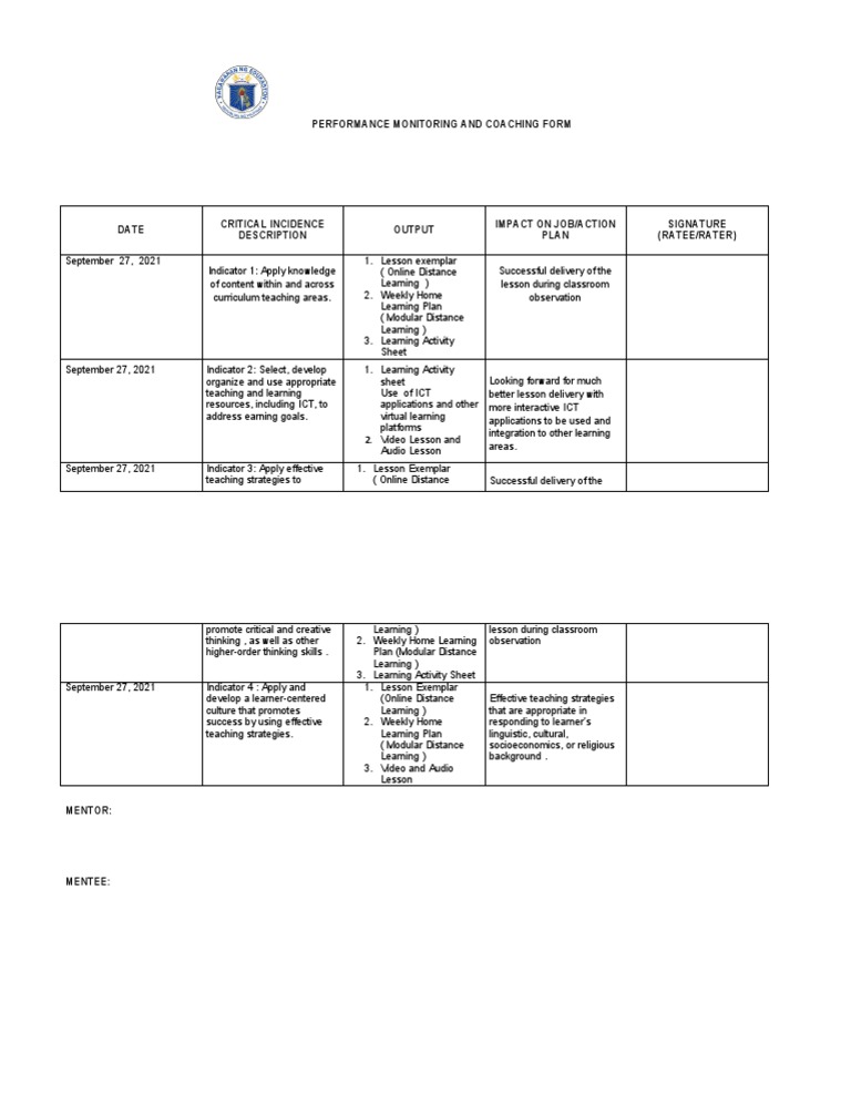 PMCF Modelling Exemplary Practice | PDF | Educational Technology ...