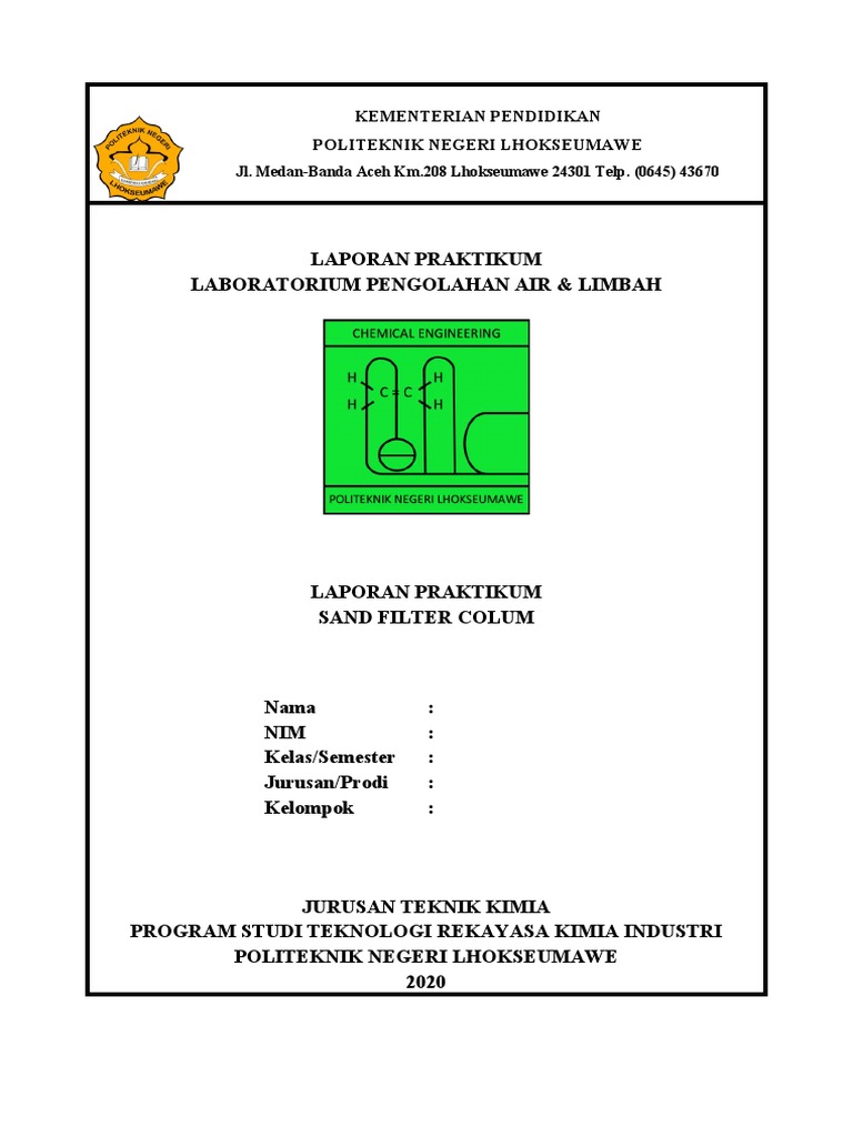 Laporan Praktikum Sand Filter Column | PDF
