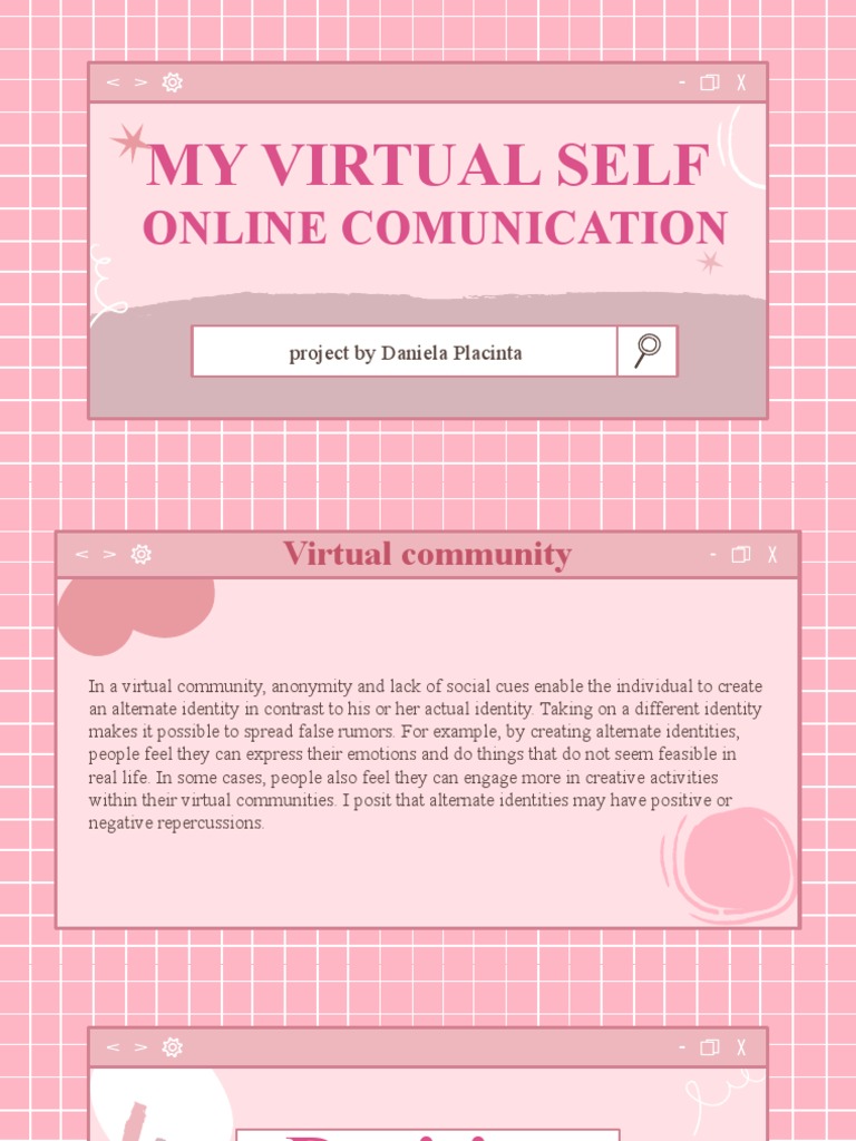 My Virtual Self/online Comunication | PDF