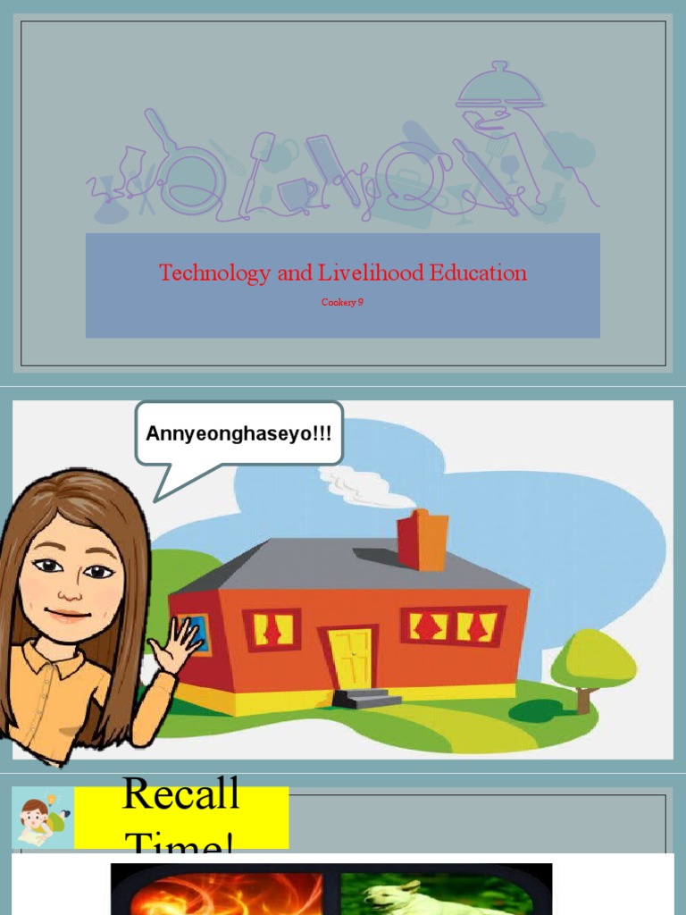 Technology and Livelihood Education: Cookery 9 | PDF | Foods | Tableware