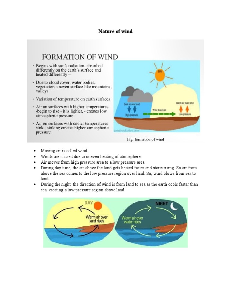Causes and Nature of Wind Formation | PDF