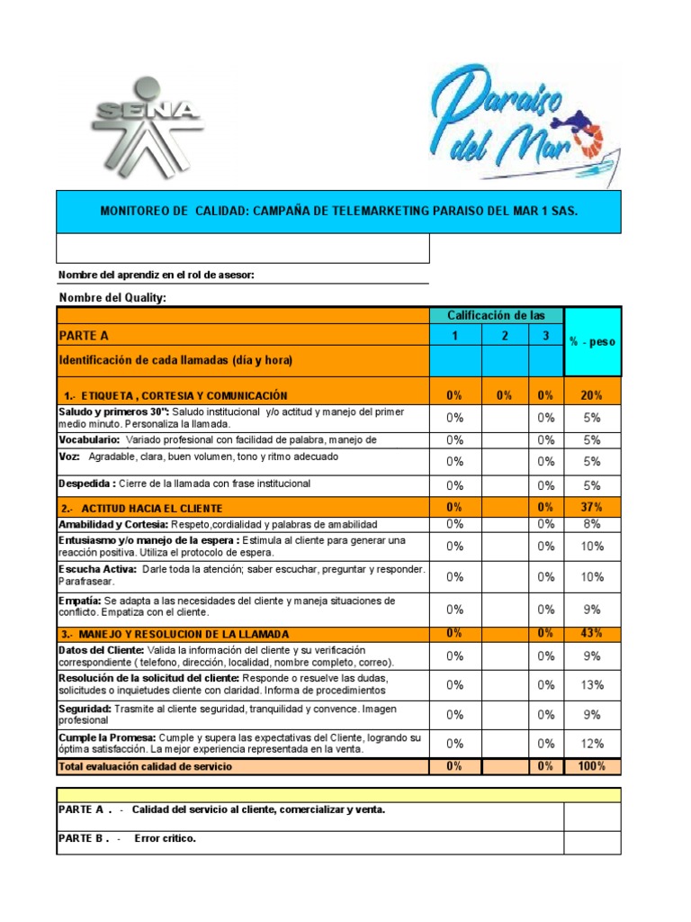 Matriz de Calidad | PDF