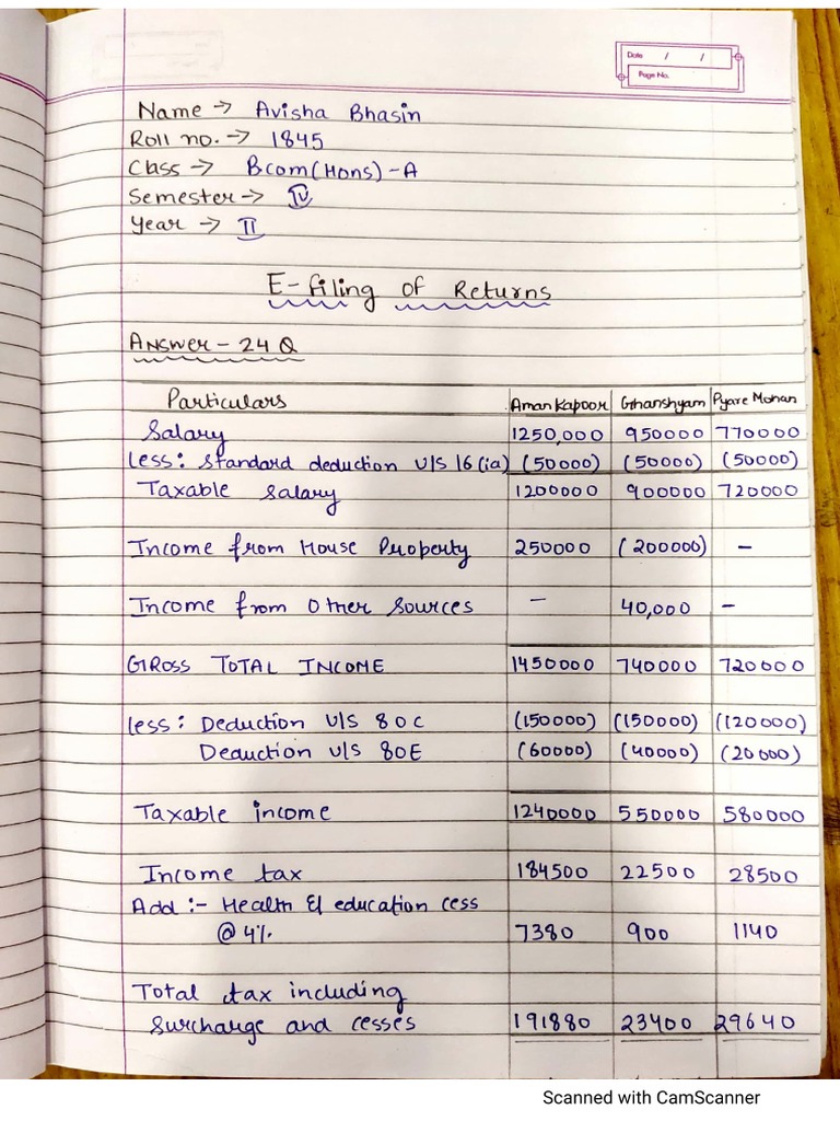 E-Filing Practical | PDF