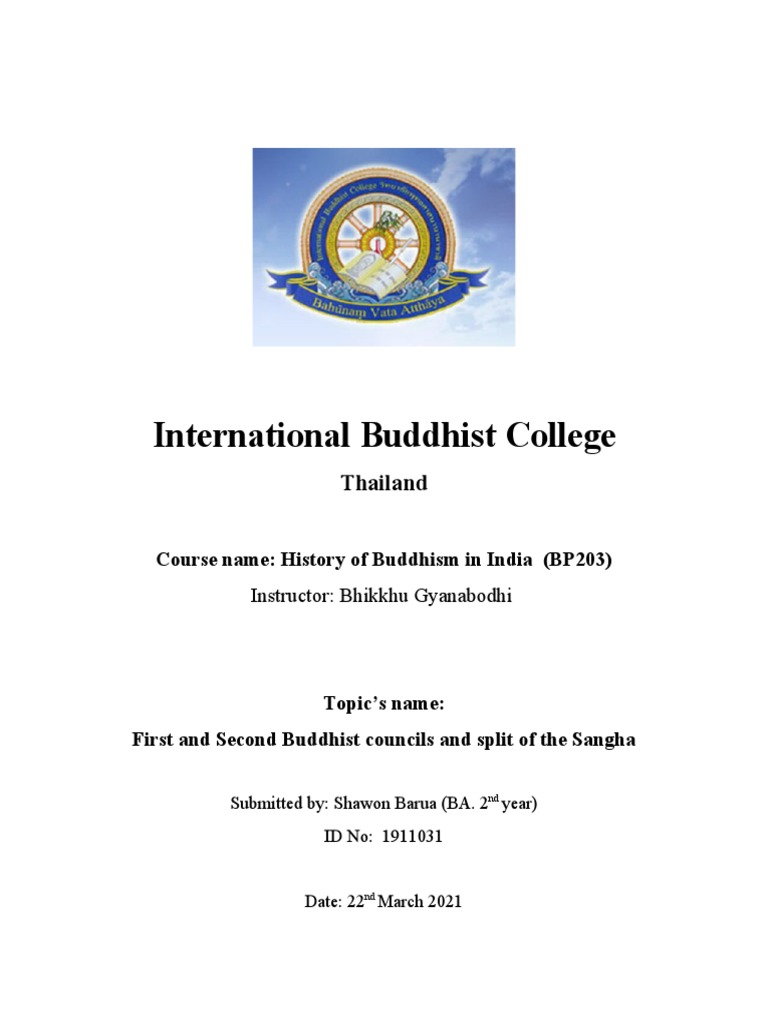 International Buddhist College: Thailand | PDF | Gautama Buddha | Bhikkhu