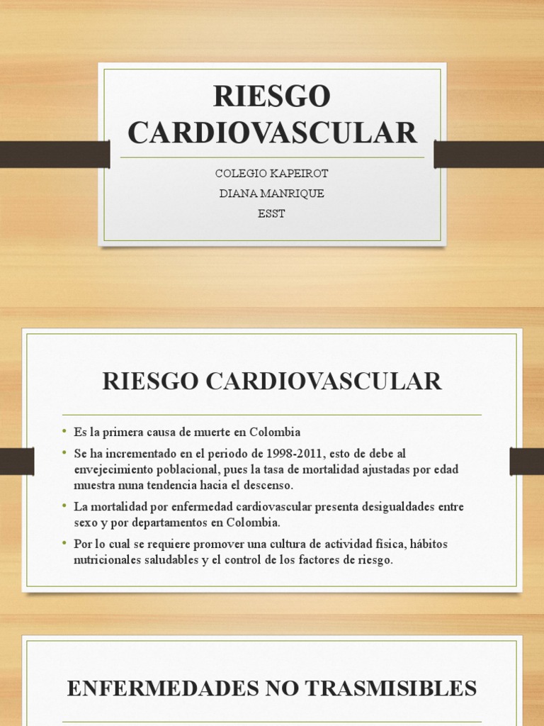 Riesgo Cardiovascular | PDF | Enfermedades cardiovasculares | Las ...