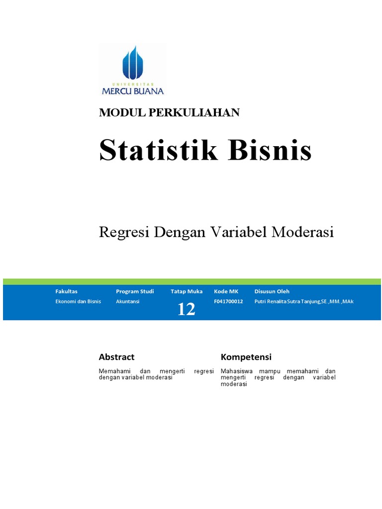 Modul Pertemuan 12 | PDF Modul Pertemuan 12 | PDF